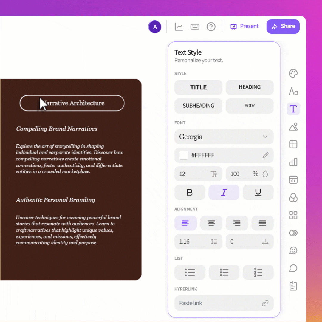 Slideoo: AI-powered tool for Presentations and Documents